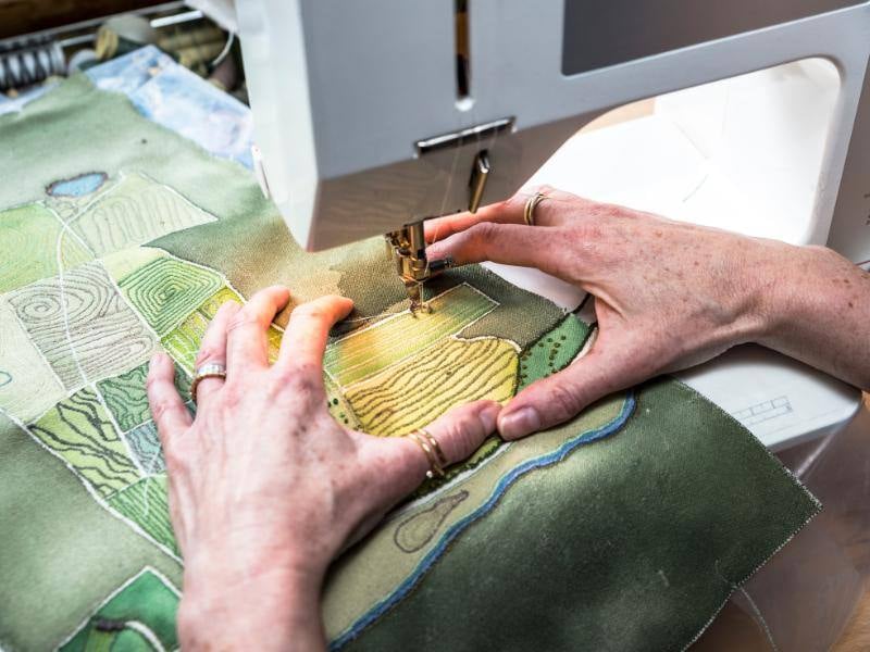 Embroidered landscapes: The art of Kate Tarling